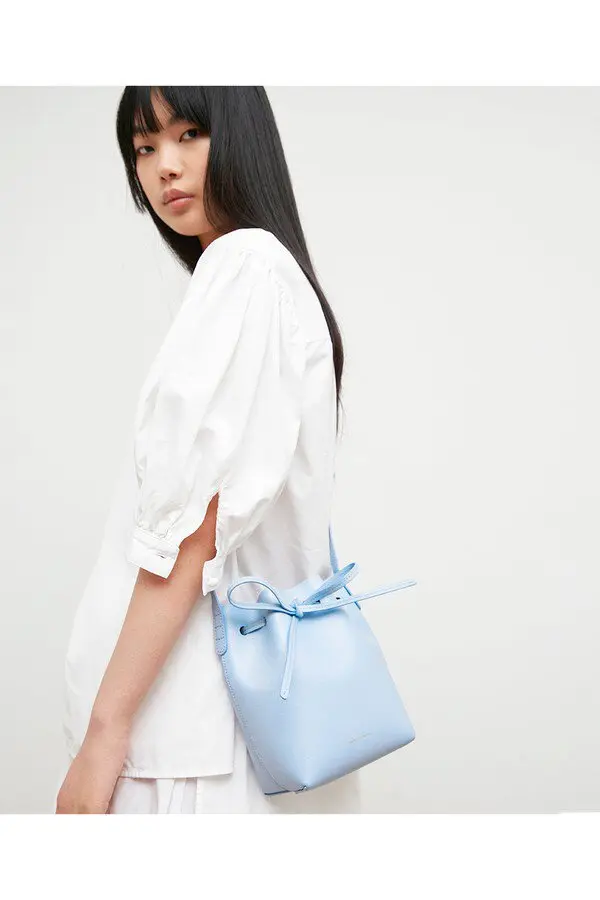 MANSUR GAVRIEL Mini Mini Bucket Bag Cielo