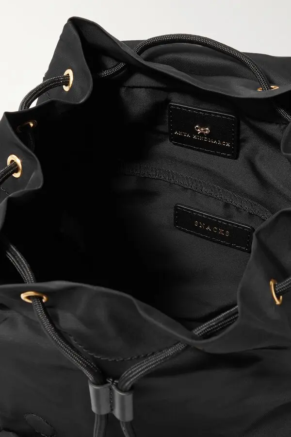 ANYA HINDMARCH Net Sustain Walking Leather-trimmed Recycled Shell Backpack