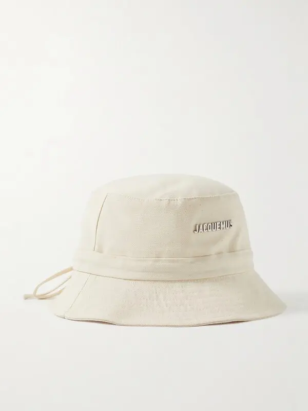 Jacquemus Le Bob Gadjo Embellished Bucket Hat - Neutrals