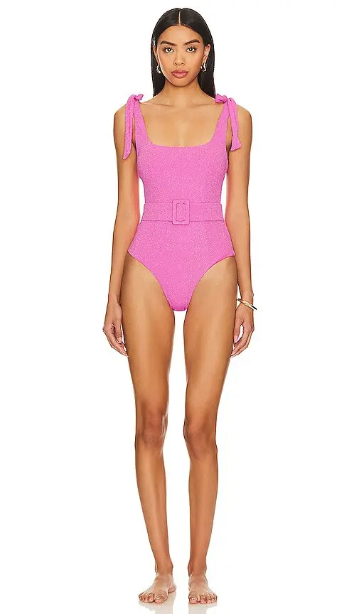 Beach Riot Sydney One Piece - Petal Pink Scrunch