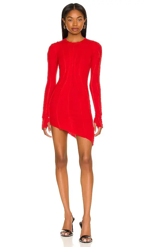 chinese dress ladies Parisa Long Sleeve Mini Dress | Black | Womens main image 1