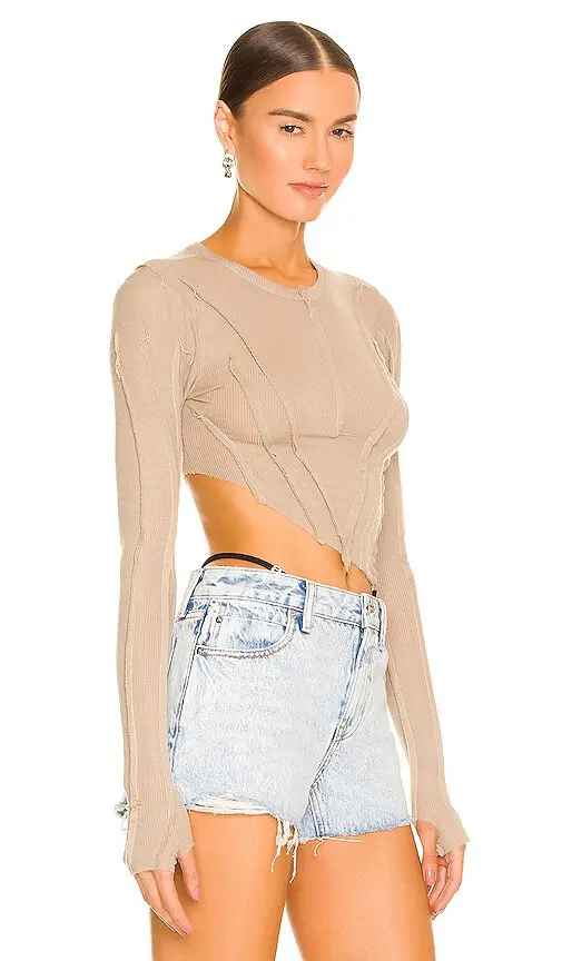 SAMI MIRO VINTAGE Asymmetric Long Sleeve Tee