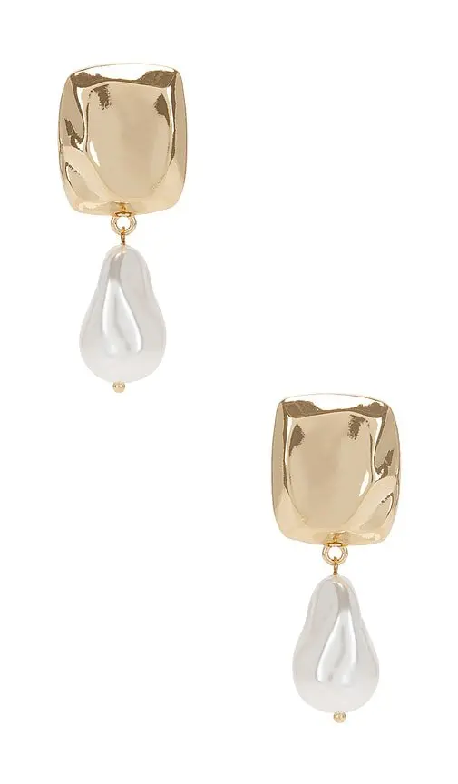8 Other Reasons Pearl Drop Earrings - Gold