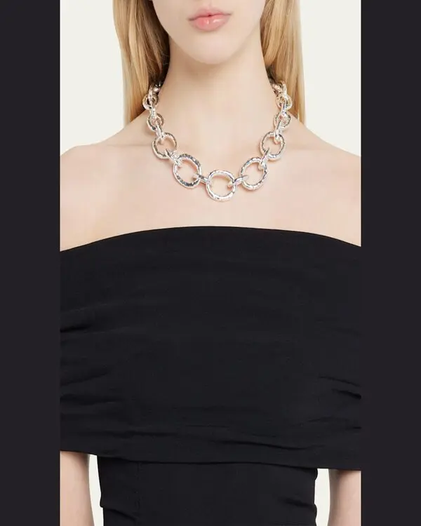 Ippolita Sterling Hammered Bastille Necklace