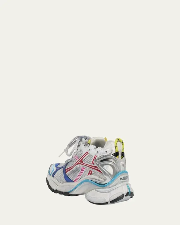 Balenciaga Runner Sneakers - White/red/blue