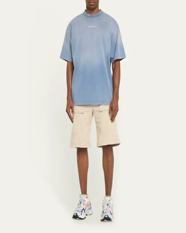 Balenciaga Runner Sneakers - White/red/blue