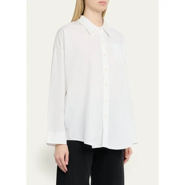 R13 Drop Neck Oxford Shirt