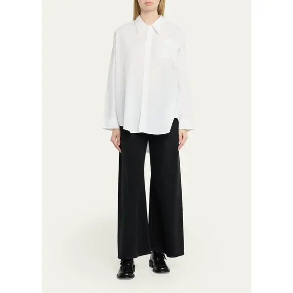 R13 Drop Neck Oxford Shirt
