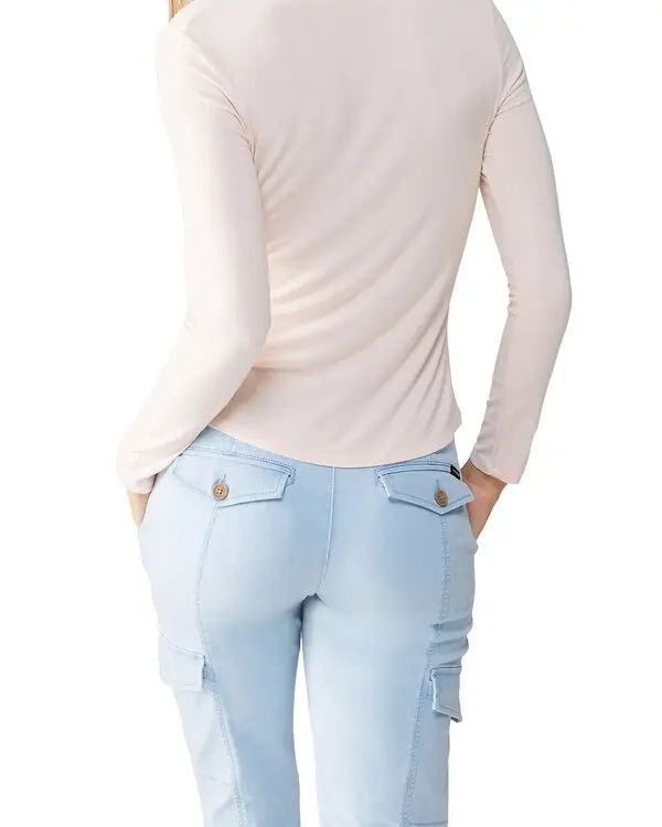 Sanctuary Dreamgirl Ruched Knit Shirt