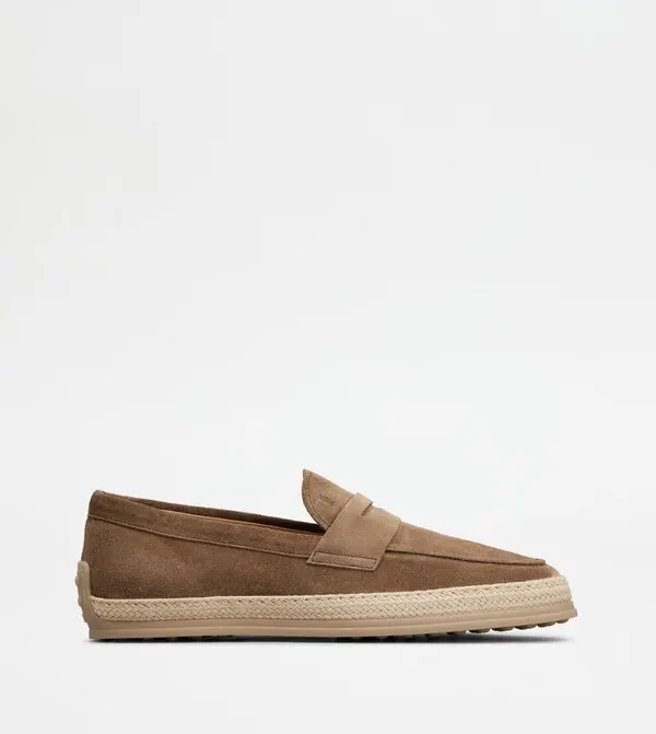 TOD'S Suede Loafers - Brown