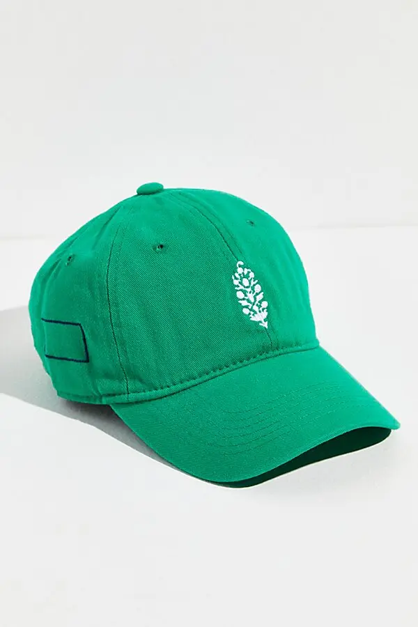 Free People Embroidered Logo Baseball Cap - Kelly Green