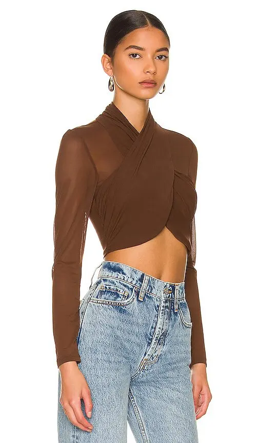 Bardot Aliyah Top - Chocolate