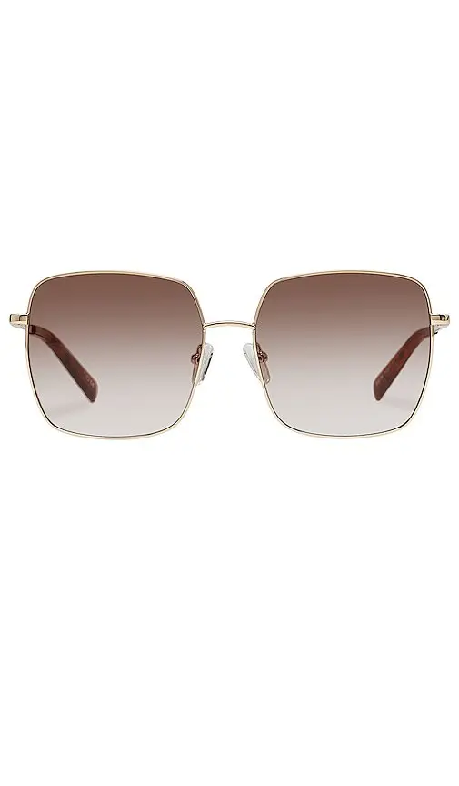 Le Specs The Cherished Sunglasses - Gold & Tan Grad