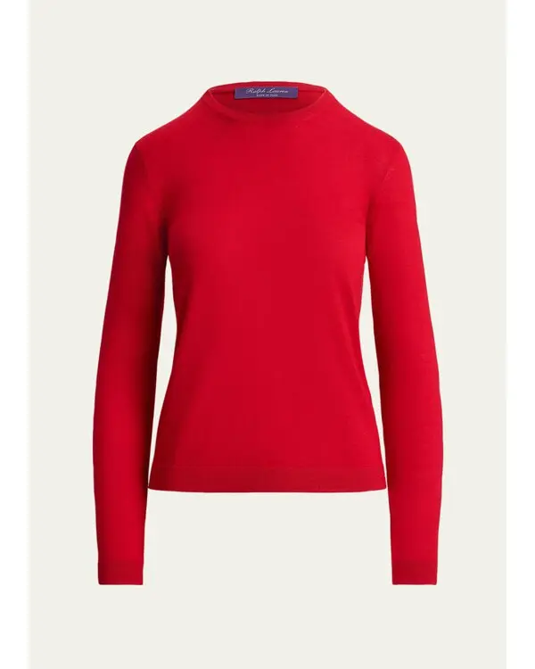 Ralph Lauren Cashmere Crewneck Sweater - Red