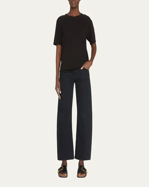 Khaite Mae Short Sleeve T-shirt - Black