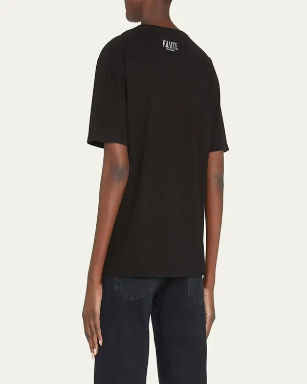 Khaite Mae Short Sleeve T-shirt - Black