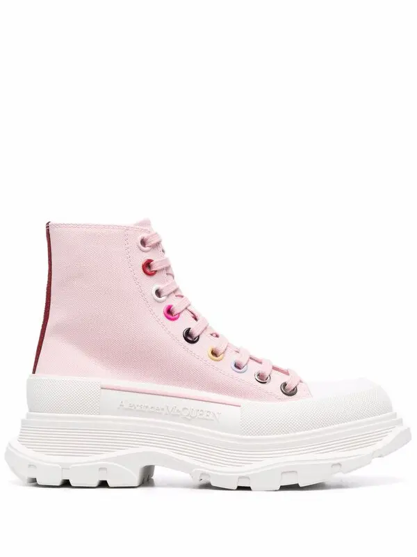 Alexander McQueen Tread High-top Lace Sneakers