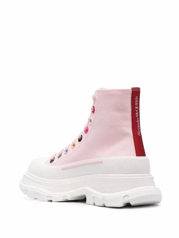 Alexander McQueen Tread High-top Lace Sneakers