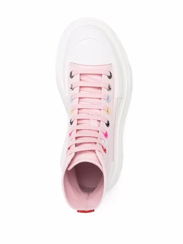 Alexander McQueen Tread High-top Lace Sneakers