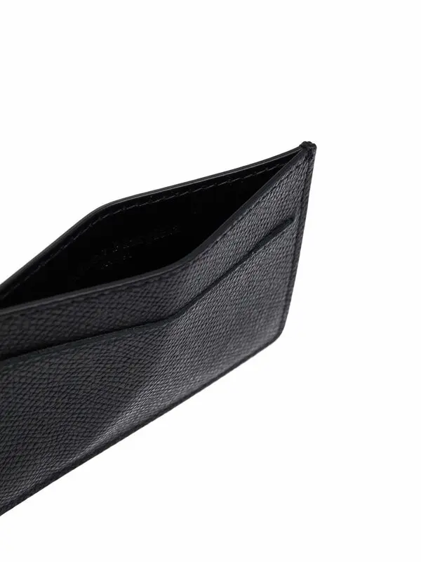 MAISON MARGIELA Small Leather Card Holder - Black