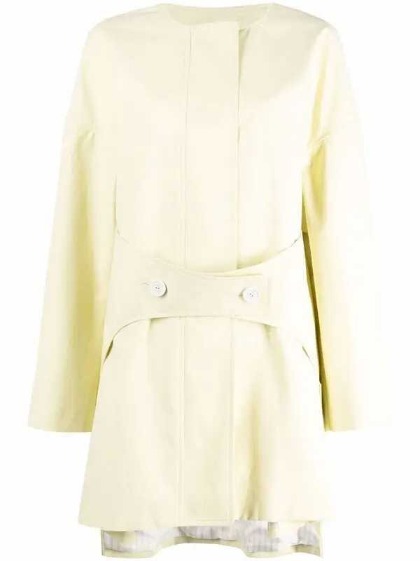 Nina Ricci Button-fastening Single-breasted Coat - Yellow