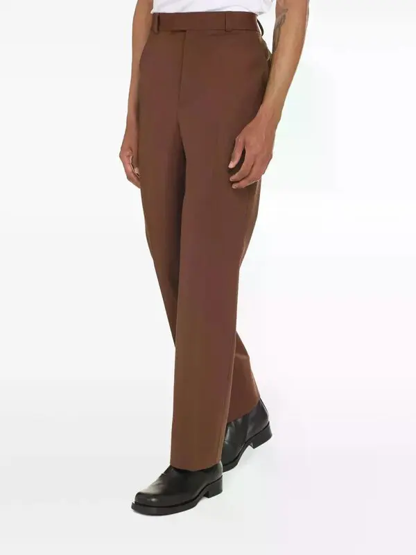 Valentino Garavani High-waisted Tailored Trousers - Brown