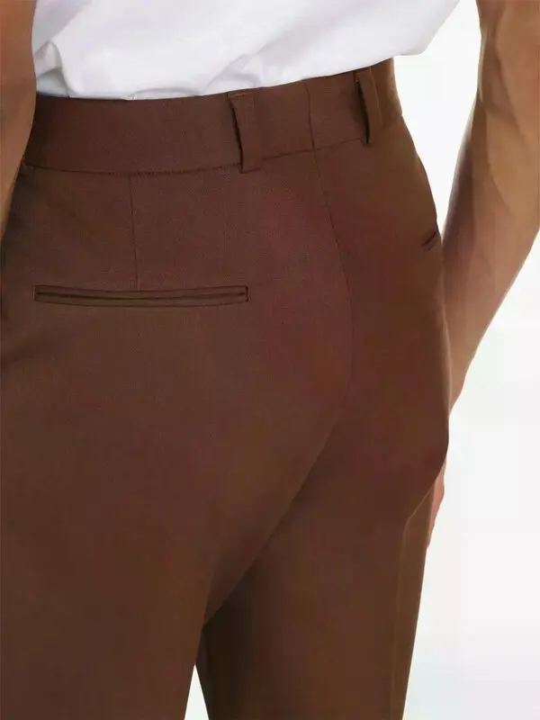Valentino Garavani High-waisted Tailored Trousers - Brown