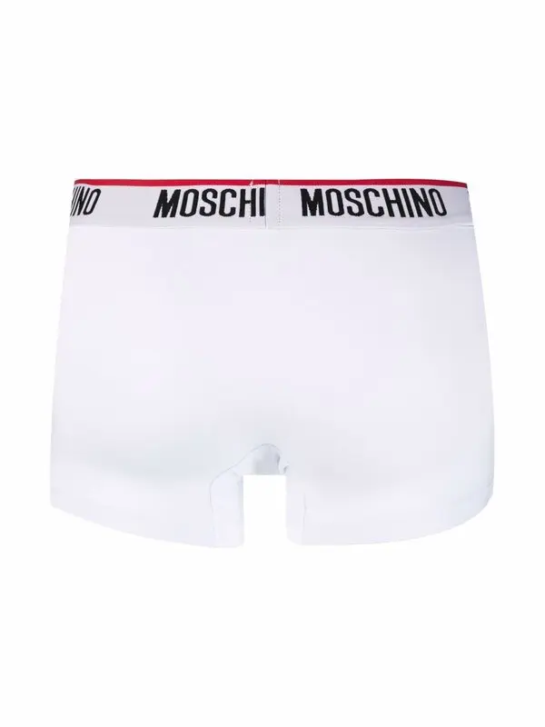 Moschino Logo-waistband Boxers - White