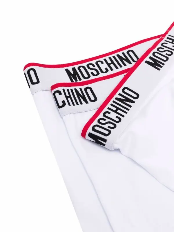Moschino Logo-waistband Boxers - White