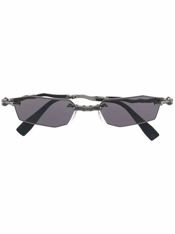 KUBORAUM H40 Rectangle-frame Sunglasses - Black