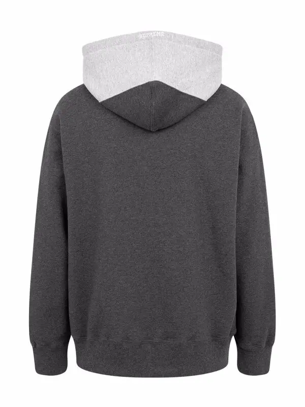 Supreme S Logo Split Hoodie - Grey | Editorialist