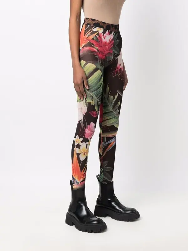Philipp Plein Floral-print Leggings