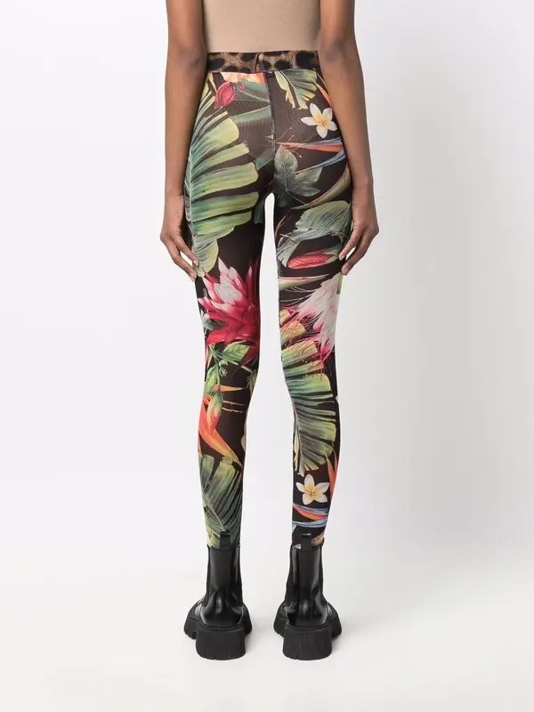 Philipp Plein Floral-print Leggings