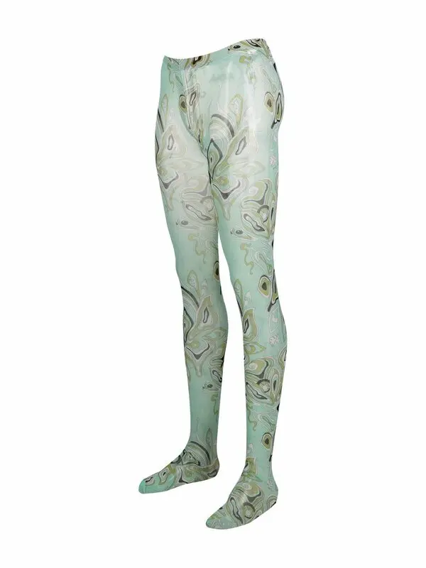 Emilio Pucci Africana-print Elasticated-waist Tights