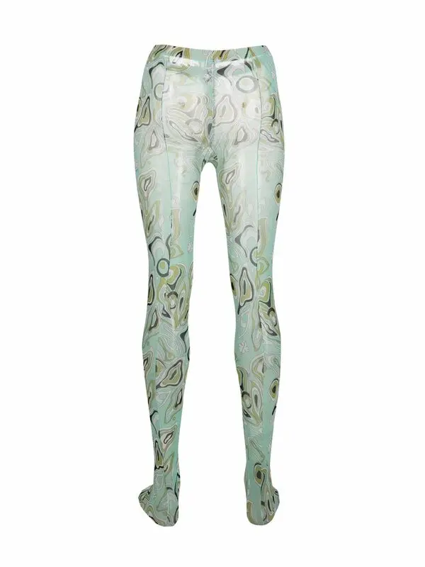 Emilio Pucci Africana-print Elasticated-waist Tights