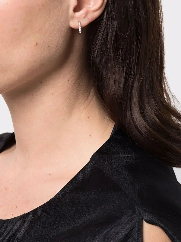 MISSOMA Claw Crystal Pavé Huggie Earrings