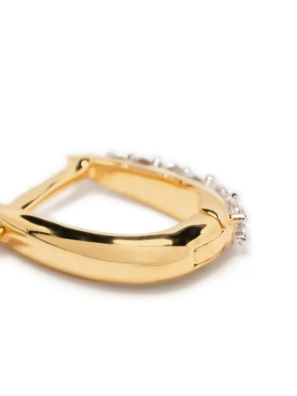 MISSOMA Claw Crystal Pavé Huggie Earrings