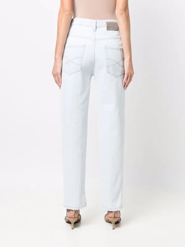 Brunello Cucinelli High-waist Straight-leg Jeans