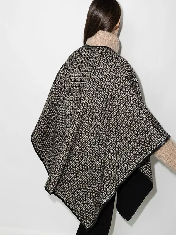 FERRAGAMO Gancini Jacquard Cape