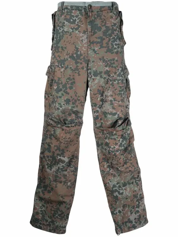 DIESEL® Camouflage Print Cargo Trousers