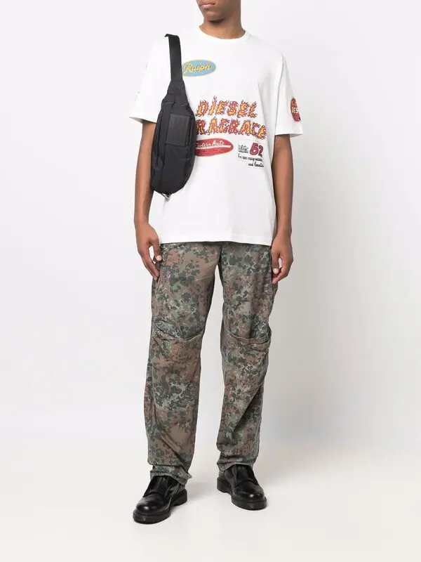 DIESEL® Camouflage Print Cargo Trousers