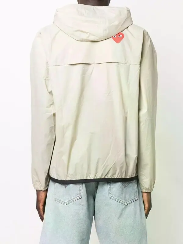 Play Comme Des Garcon X K-way Quarter-zip Hoodie