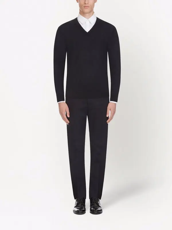 Dolce & Gabbana Mid-rise Tailored Trousers - Blue