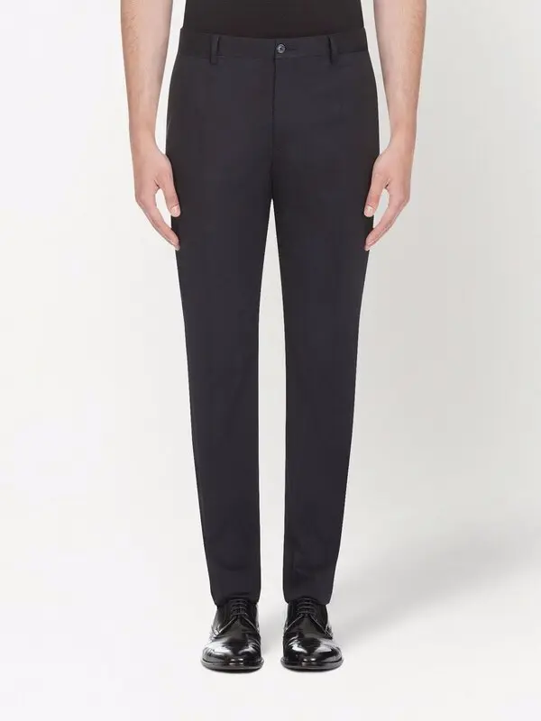 Dolce & Gabbana Mid-rise Tailored Trousers - Blue