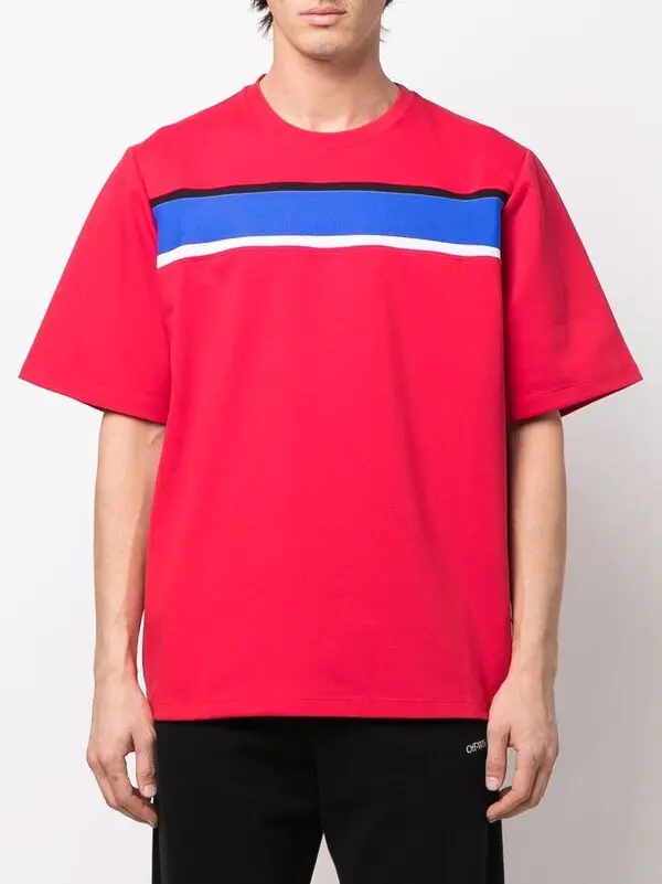 JUST DON Striped Band Short-sleeve T-shirt