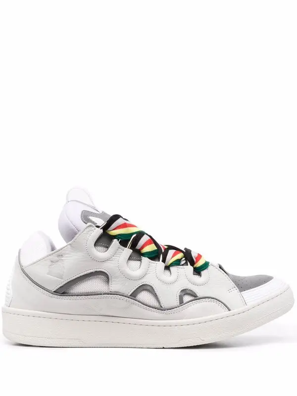 LANVIN Curb Leather Sneakers - White