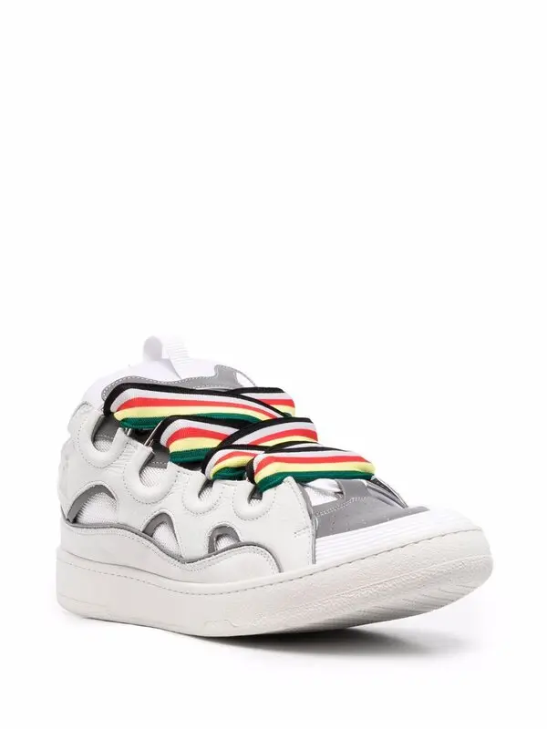 LANVIN Curb Leather Sneakers - White
