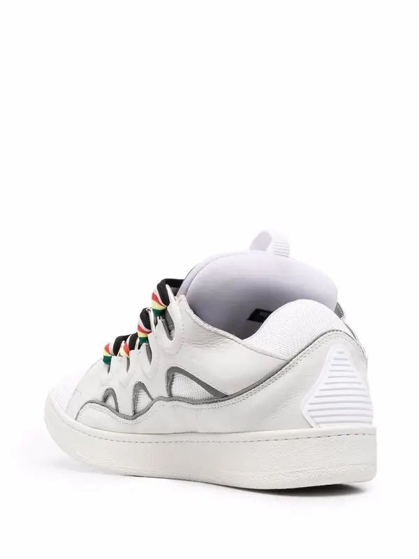 LANVIN Curb Leather Sneakers - White