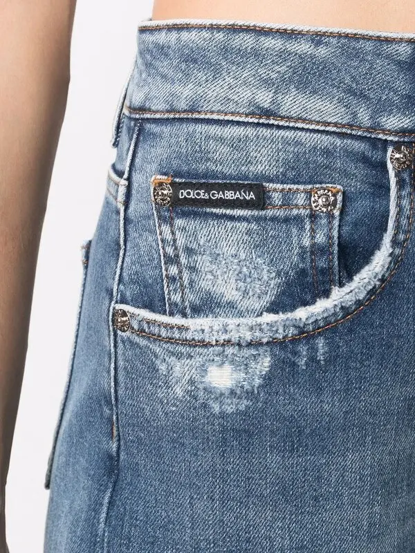 Dolce & Gabbana Distressed Boyfriend Jeans