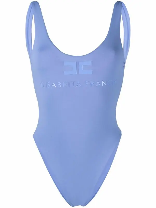 Elisabetta Franchi Logo-print Open-back Swimsuit